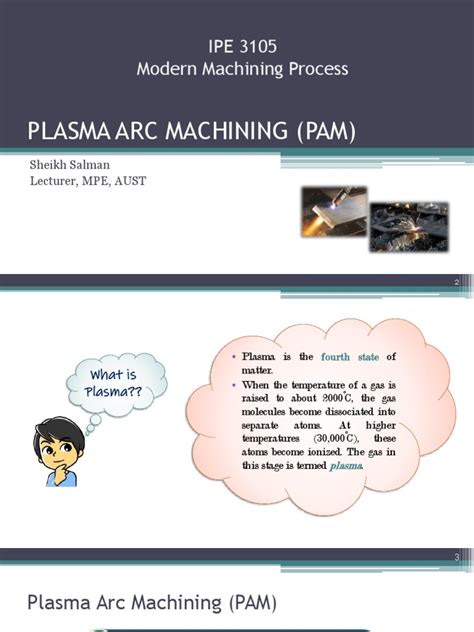 Pam Plasma Arc Machining Unlocked Pdf Electric Arc Plasma Physics