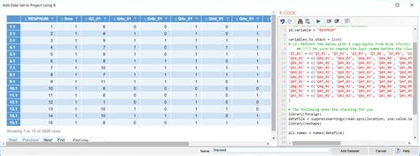 How To Automatically Stack A Data Set Q