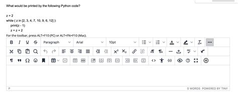 Solved What Would Be Printed By The Following Python Code Z Chegg