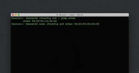 How To Spoof Your MAC Address In Mac OSX Kennyvn