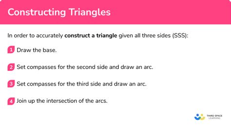 Constructing Triangles Gcse Maths Steps And Examples