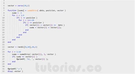 Funciones Matlab Elementos Vector Suma De Elementos