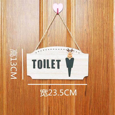 欧式洗手间厕所复古门牌卫生间牌木质toilet个性挂牌装饰壁挂壁饰 阿里巴巴
