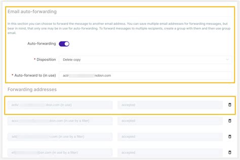 manage email forwarding options in gat flow gat knowledge base