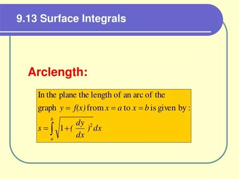 PPT 9 13 Surface Integrals PowerPoint Presentation Free Download ID 1479358
