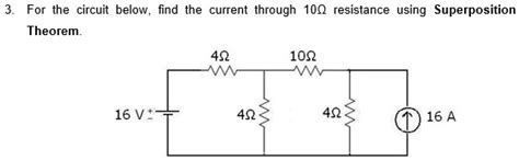 For The Circuit Below Find The Current Through 10omega Resistance