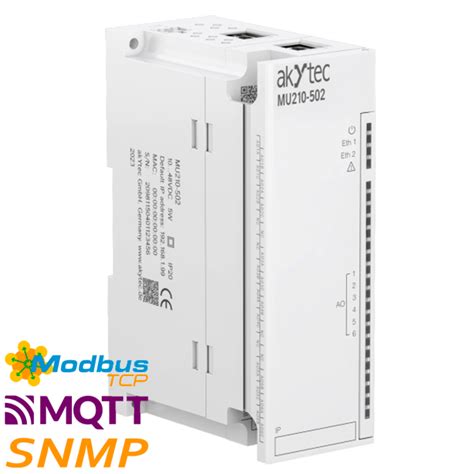 Mu210 Analog Output Modules Ao Modbus Tcp Ethernet Akytec