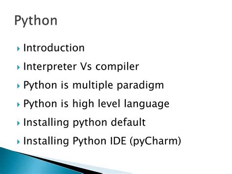 Python 00 Introduction And Installing Ppt