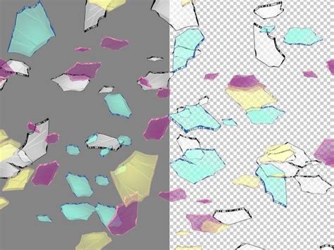 깨진 유리조각 브러시 픽셀플러스