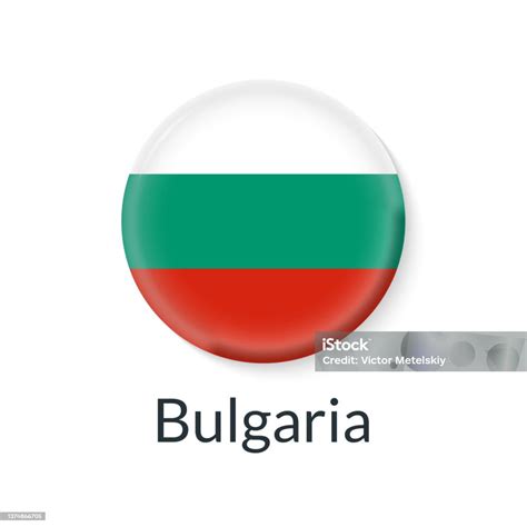 불가리아 플래그 3d 아이콘 서클 배지 또는 버튼 라운드 불가리아 국가 상징 벡터 그림입니다 불가리아 국기에 대한 스톡 벡터 아트 및 기타 이미지 Istock