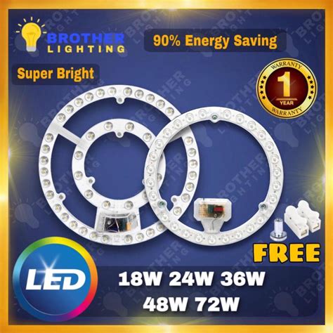 W W W W Cob Led Magnet Light Module Circular Tube Replacement Round Downlight Ceiling