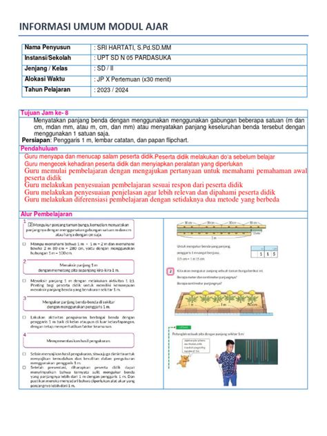 Modul Ajar Matematika Mengenal Pengukuran Fase A Pdf