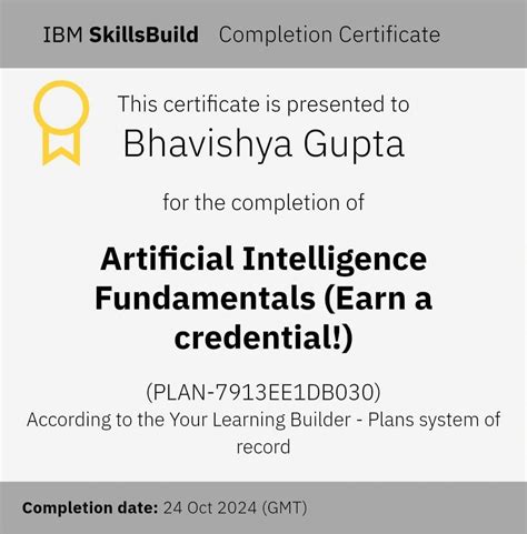 Bhavishya Gupta On Linkedin Certificate From Ibm
