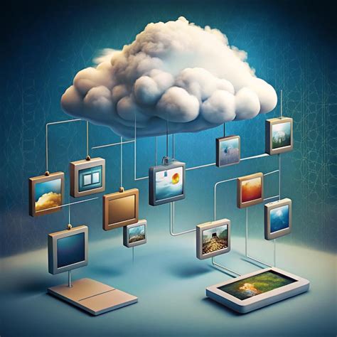Cloud Computing Technology Premium Ai Generated Image
