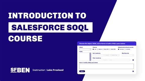 Ed Schlesinger On Linkedin Introduction To Salesforce Soql Course