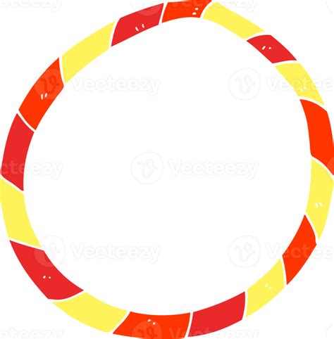 Flat Color Illustration Of Hula Hoop 45187300 Png