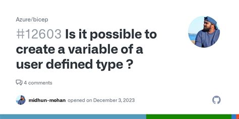 Is It Possible To Create A Variable Of A User Defined Type · Issue