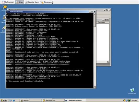 Update Database Statistics Using Brtools And Brconnect Sap Basis Cafe