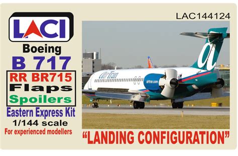 Boeing 717 With Rr Br715 Spoilers Flaps Landing Configuration For