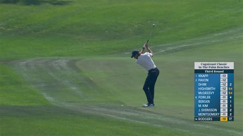 Patrick Rodgers Navigates Hole No 18 For Birdie At Cognizant Classic