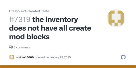 The Inventory Does Not Have All Create Mod Blocks · Issue 7319 · Creators Of Createcreate · Github