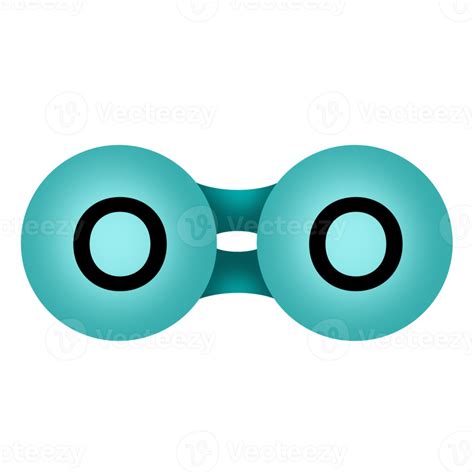 Oxygen Molecule Clipart