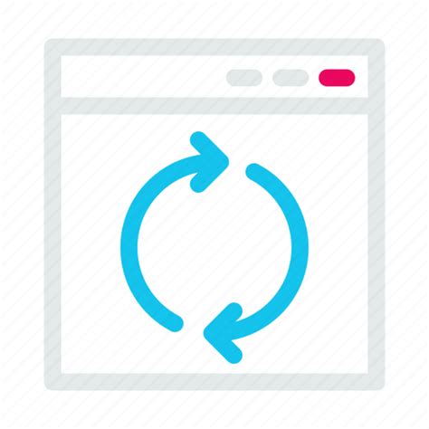 Browser Coding And Web Design Refresh Sync Web Icon Download On Iconfinder