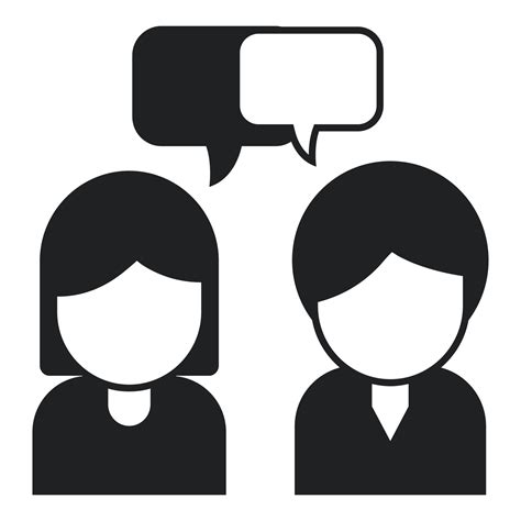 people interaction icon simple vector digital social 16160304 vector