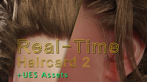 artstation real time hair 2 ue5 data game assets