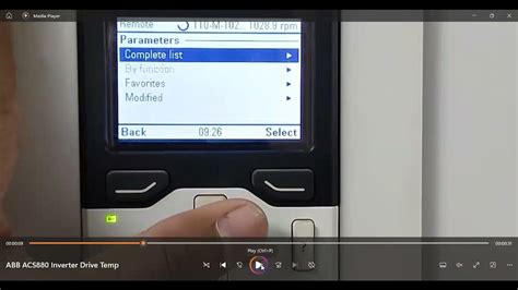 How To Check Abb Make Acs880 Inverter Drive Temperature By Using Bop Youtube