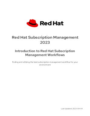 Fillable Online Introduction To Red Hat Subscription Management Workflows Fax Email Print