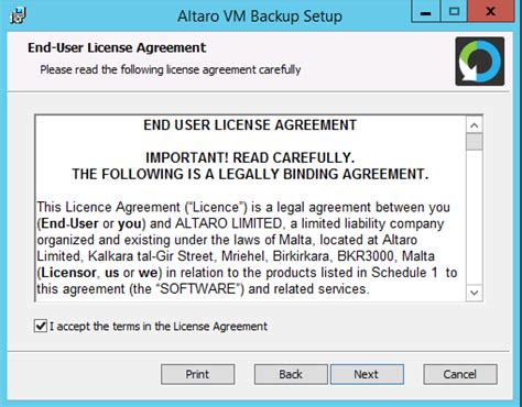 Altaro VM Backup Install And Configuration Virtualization Howto