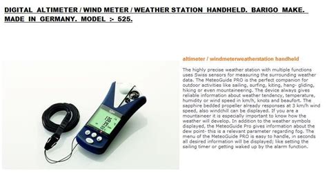 Digital Anemometer Humidity Meter At Rs 5000 Digital Weather