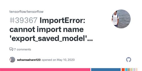 ImportError Cannot Import Name Export Saved Model From Tensorflow Python Keras Saving Saved