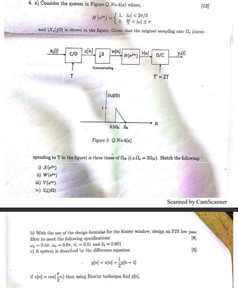 Solved A Consider The System In Figure Q No A Where Chegg Com