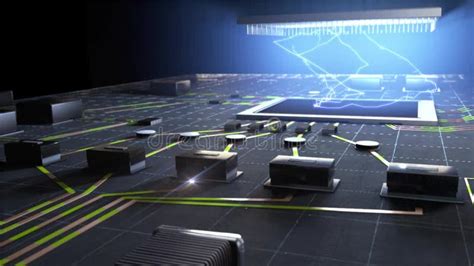 Cpu Computer Processor On Circuit Board Data Processing And Ai Artificial Intelligence 3d