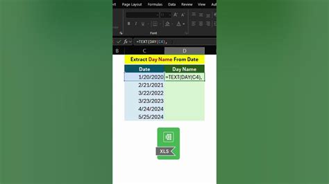 extract day name from given date exceltips excelforbeginners
