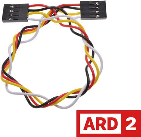 20cm 4 Pin Female To Female DuPont Cable Arduino Wiltronics