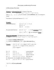 Polynomial And Rational Functions Definition Examples And Course Hero