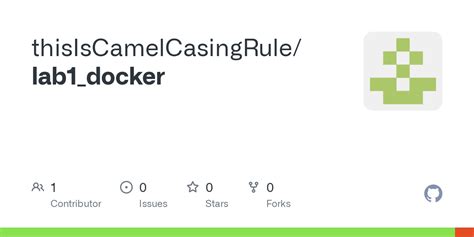 Github Thisiscamelcasingrulelab1docker