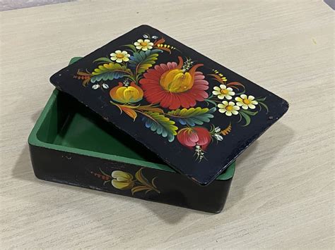 Скринька Петриківський розпис шкатулка СССР 300 грн Колекціонування Київ на Olx
