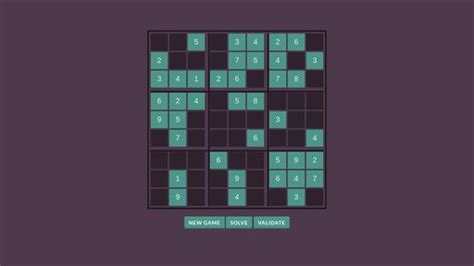 Javascript Sudoku Games