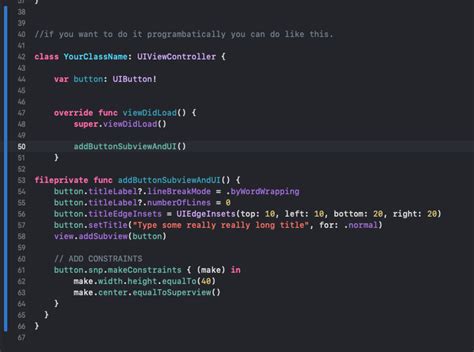 Ios How Do You Add Multi Line Text To A Uibutton Stack Overflow