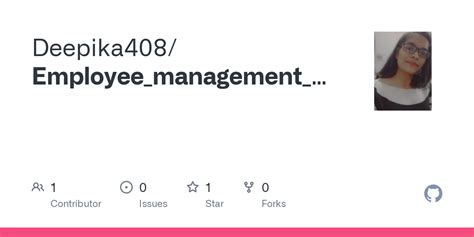 GitHub Deepika Employee Management System GitHub Deepika Employee Management System