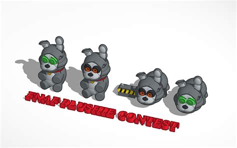 3d Design Entry For Fnaf Plush Contest Tinkercad