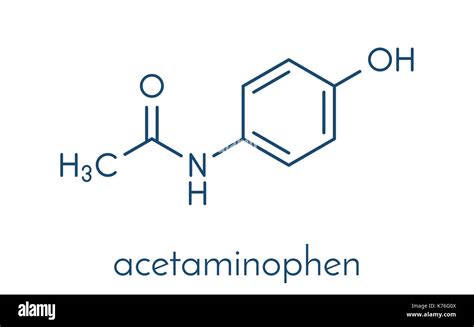 Paracetamol Acetaminophen Stock Vector Images Alamy