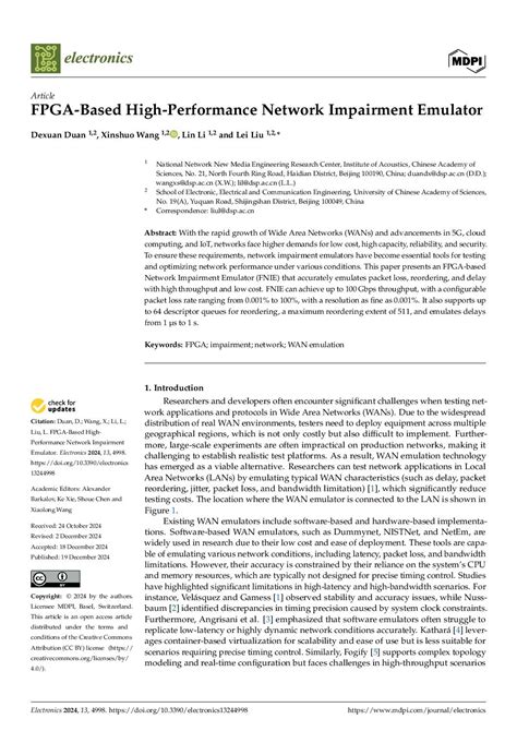FPGA Based High Performance Network Impairment Emulator ResearchBack