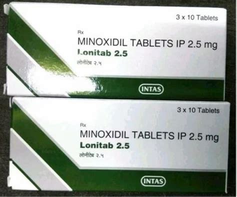 Lonitab 2 5 Mg Tab At ₹ 328 Stripe Minoxidil Tablet In Nagpur Id 2853919291848