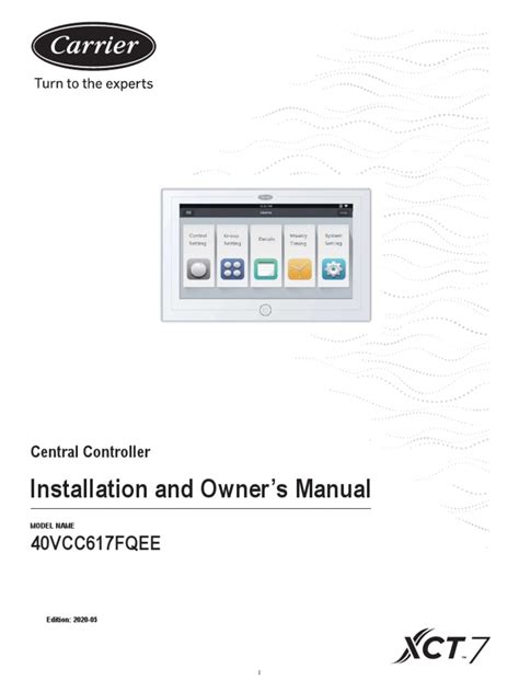 Carrier Xct 7 40vcc617fqee Pdf Parameter Computer Programming Button Computing