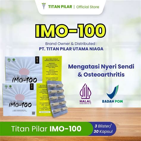 Jual Imo 100 Isi 30 Kapsul Tuntaskan Nyeri Sendi Joint Care Shopee